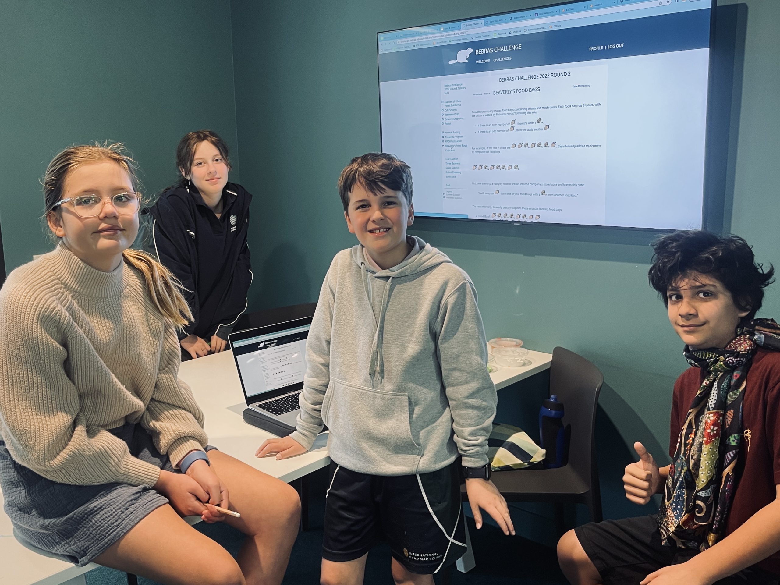 Year 6 students reflect on Bebras challenge | International Grammar ...
